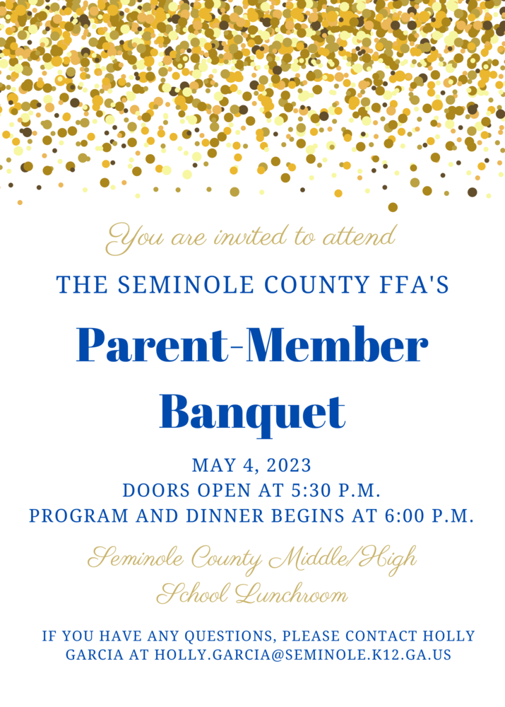 FFA Banquet Invitation 2023 | Seminole County Middle High School