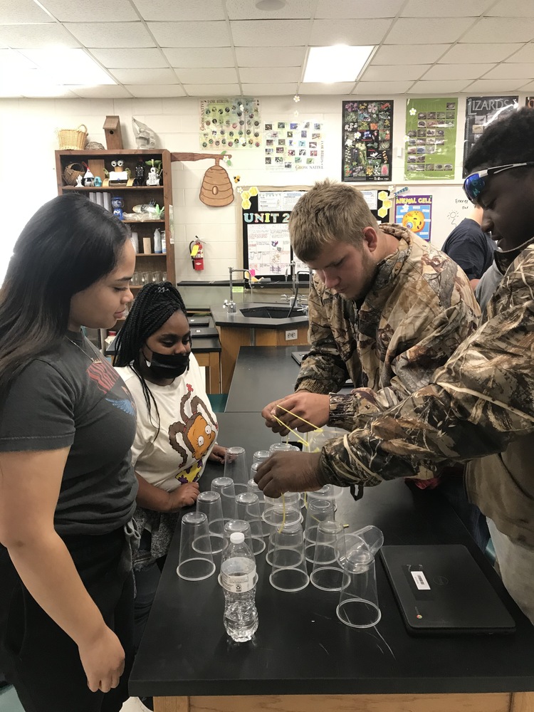 Tower building fun in Science Club! | Seminole County Middle High School