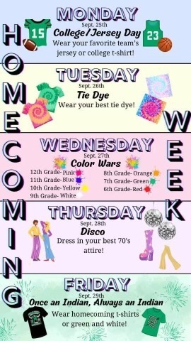 Homecoming Week Themes | Seminole County Middle High School