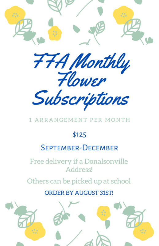 FFA Monthly Flower Subscription | Seminole County Middle High School