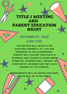 Title 1 and Parent Education Night | Seminole County Middle High School